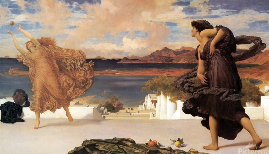 Greek Girls Playing Ball [1871] by Frederic Leighton [1830–1896] by ...